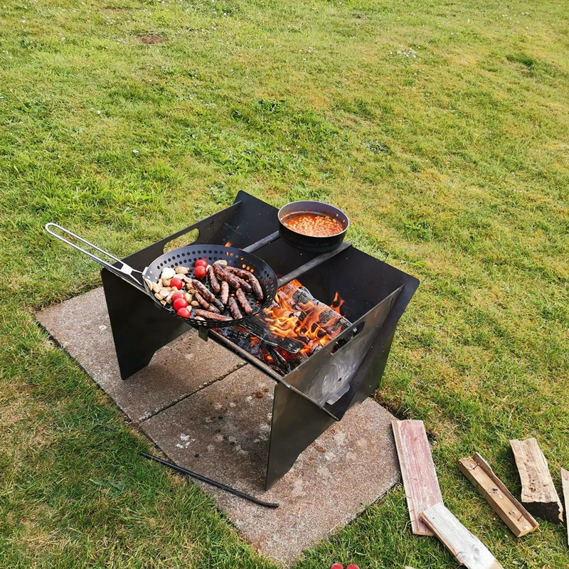 New Design Customized Portable Laser Cut Corten Steel Fire Pit Fire ...