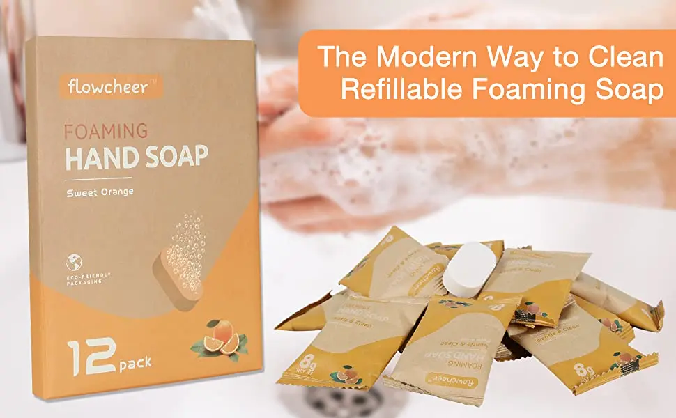 Eco-friendly Mini Portable Effervescent Foaming Hand Soap Tablets ...