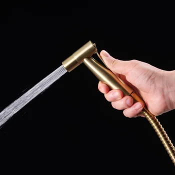 Gee-n Luxury Golden Wall Mounted Douche Kit T Valve Bidet Bathroom ...