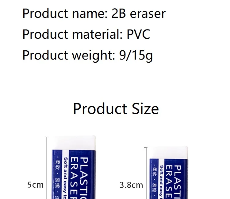 Soft Pencil Eraser - Perfect for Student Writing Corrections