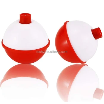 Plastic Fishing Float And Bobbers Assortment Push Button Snap-on Round Fishing Bobber Floats ...