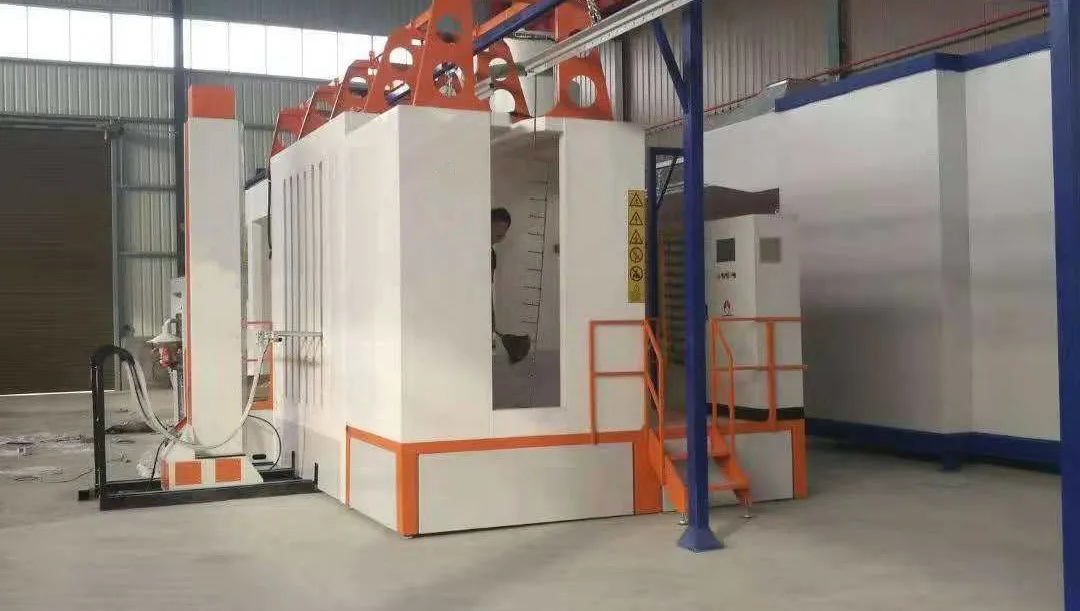 Automatic Powder Coating Line Machine Powder Coating Spray Booth ...