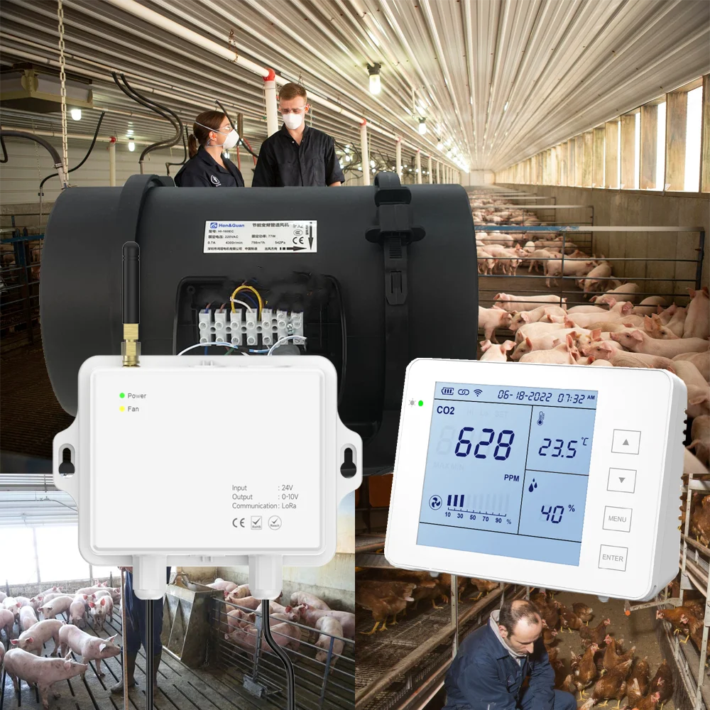 Ceiling Exhaust Fan Speed Relay Output 0-10v Carbon Dioxide Control ...