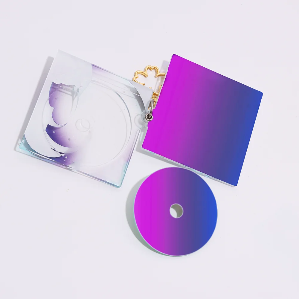 Vigreat New Arrivals - Creative CD Keychain Acrylic Case