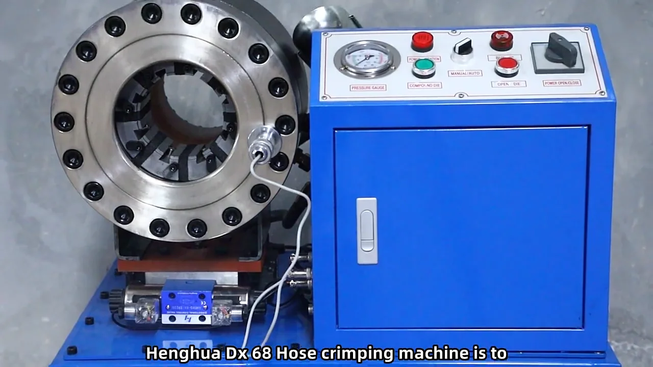Iso Ce 1/4-2" 6-51mm Steel Wire Rope Pressing Machine Dx68 Hydraulic ...