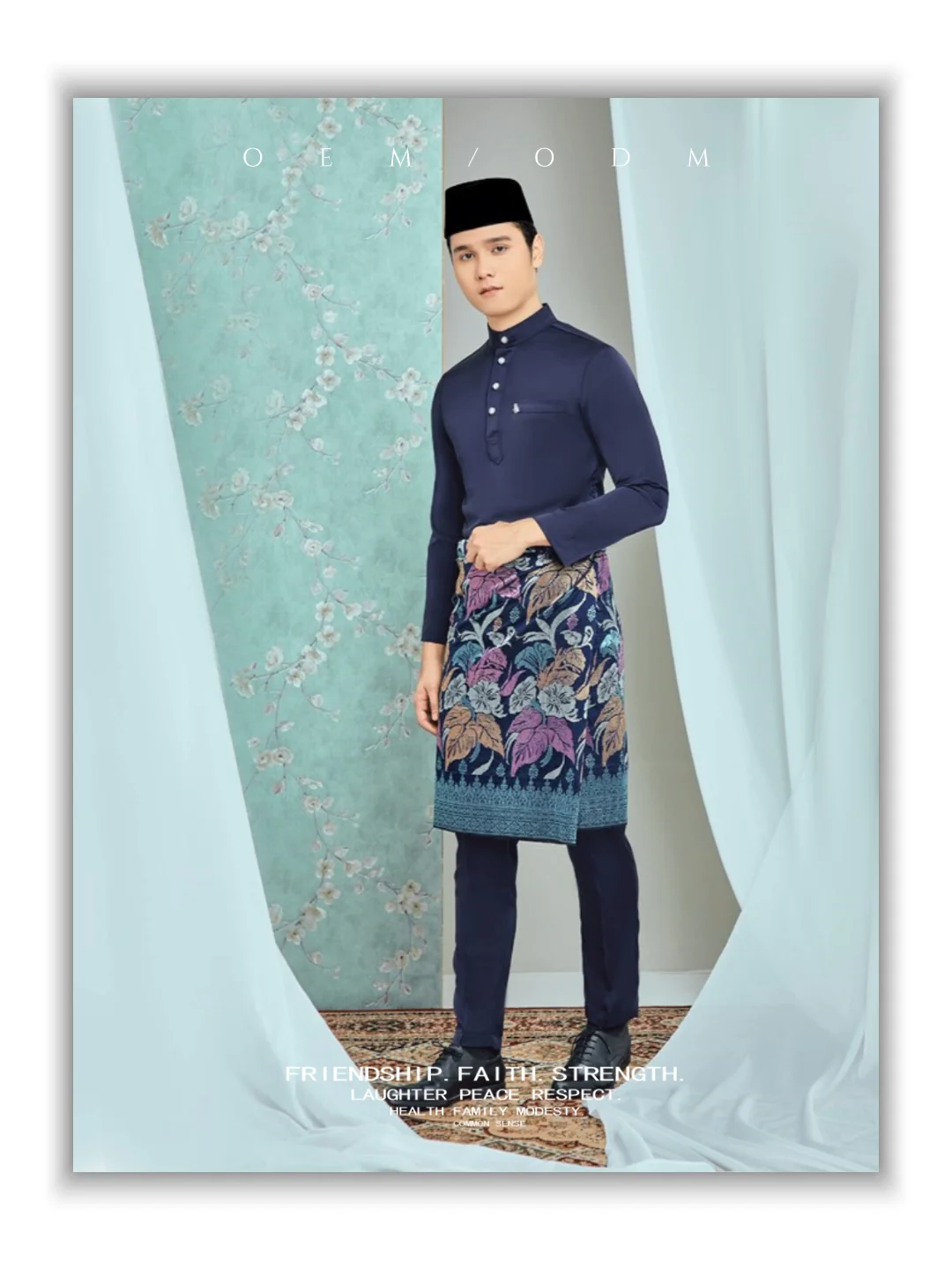 Sipo 2023 Eid Indonesia Islamic Muslim Male Fashion Baju Kurung Melayu ...