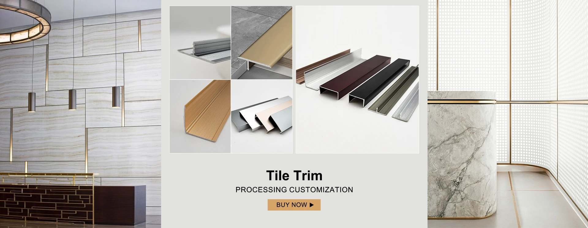Modern L Shape Profile Floor Corner Ceiling Edging Aluminum Tile Corner ...