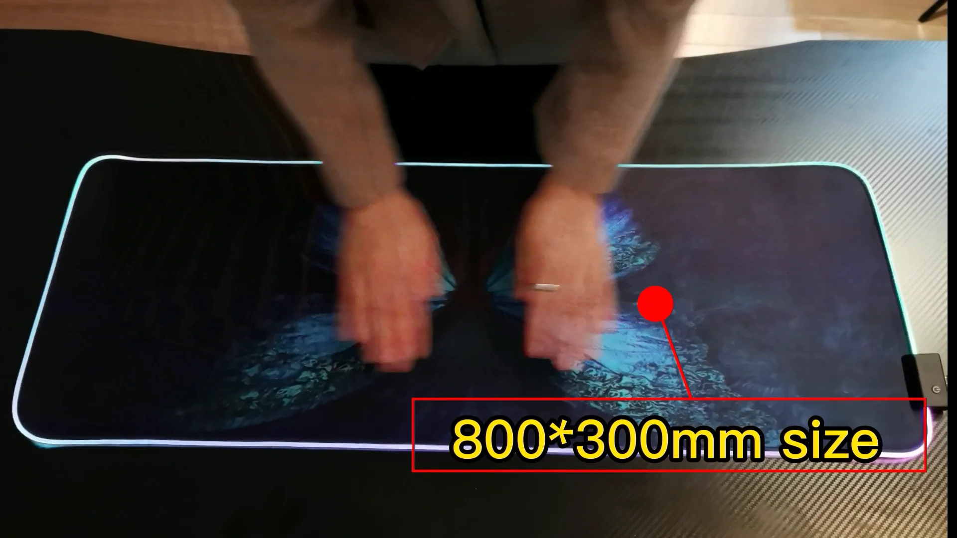 Sublimation Rubber Rgb Mouse Mat Laptop Mouse Pad Oversized Rgb Led ...