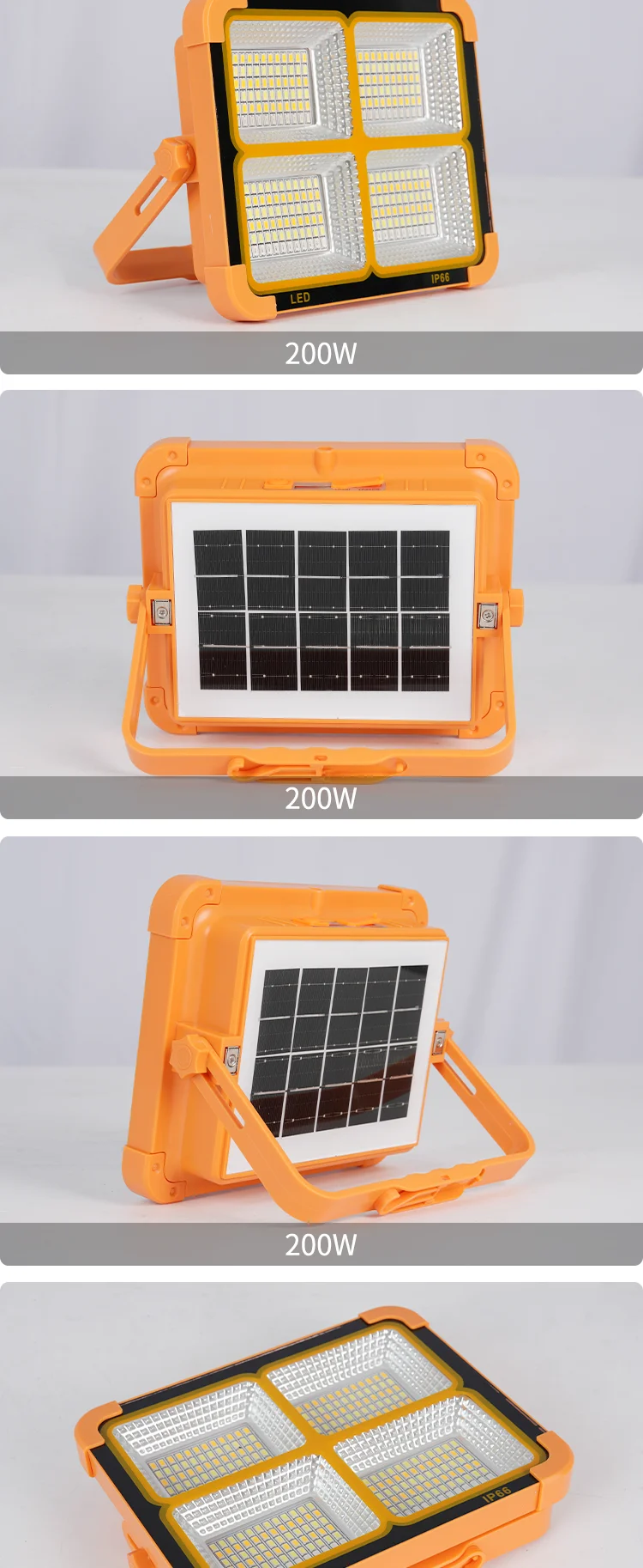 200w to 800w Portable Rechargeable Flood Lights - YUQIU
