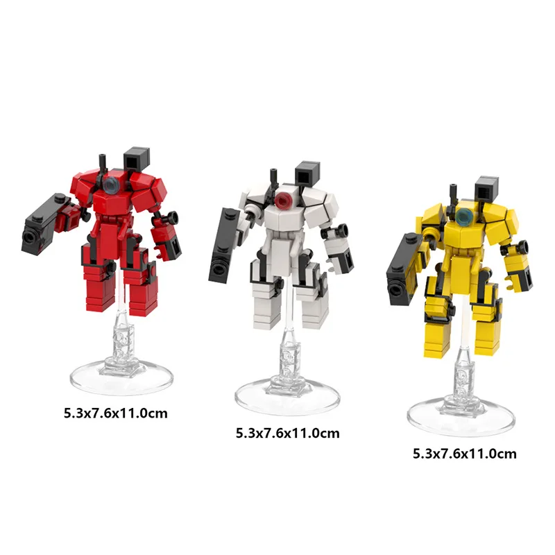 Moc Ideas Mini Mech Robots Mecha Model Moc Set Building Blocks Kits ...