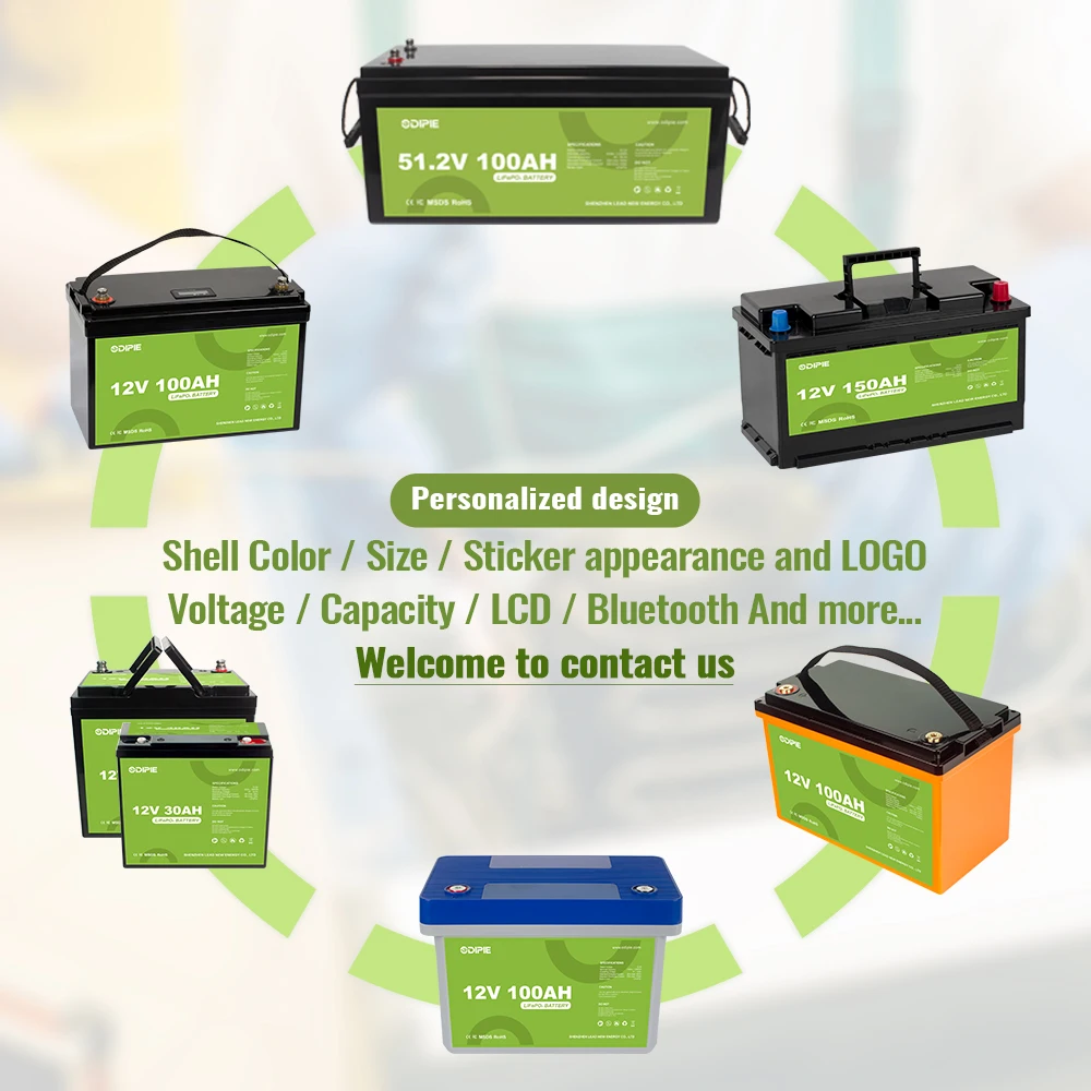 Waterproof Boat Lithium 100ah 150ah Lifepo4 12v Grade A Boat Akku 48v ...