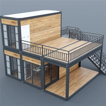Customized Prefabricated Container House For Two Bedrooms Prefab House ...