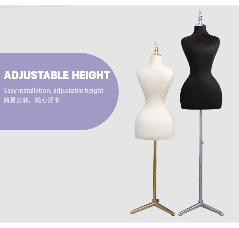 Simple Large-size Half-body Bag Cloth Mannequins,Shooting Women's ...