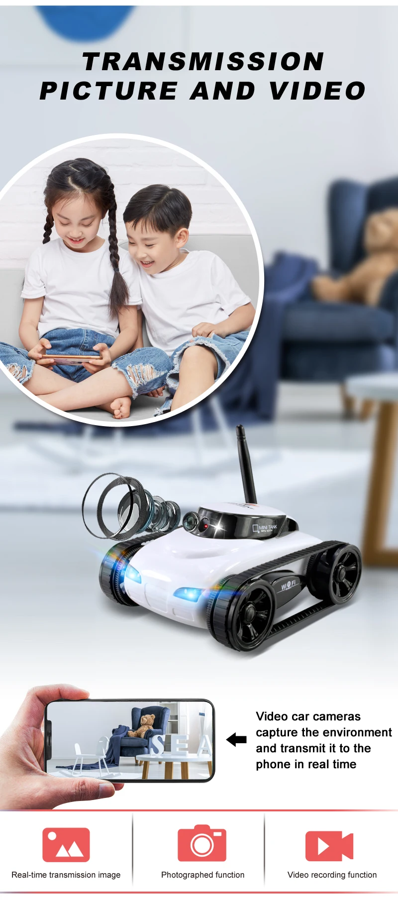 Radio Control Wifi Mini Iso Hi-tech I-spy Tank Micro Wireless Tank Rc ...