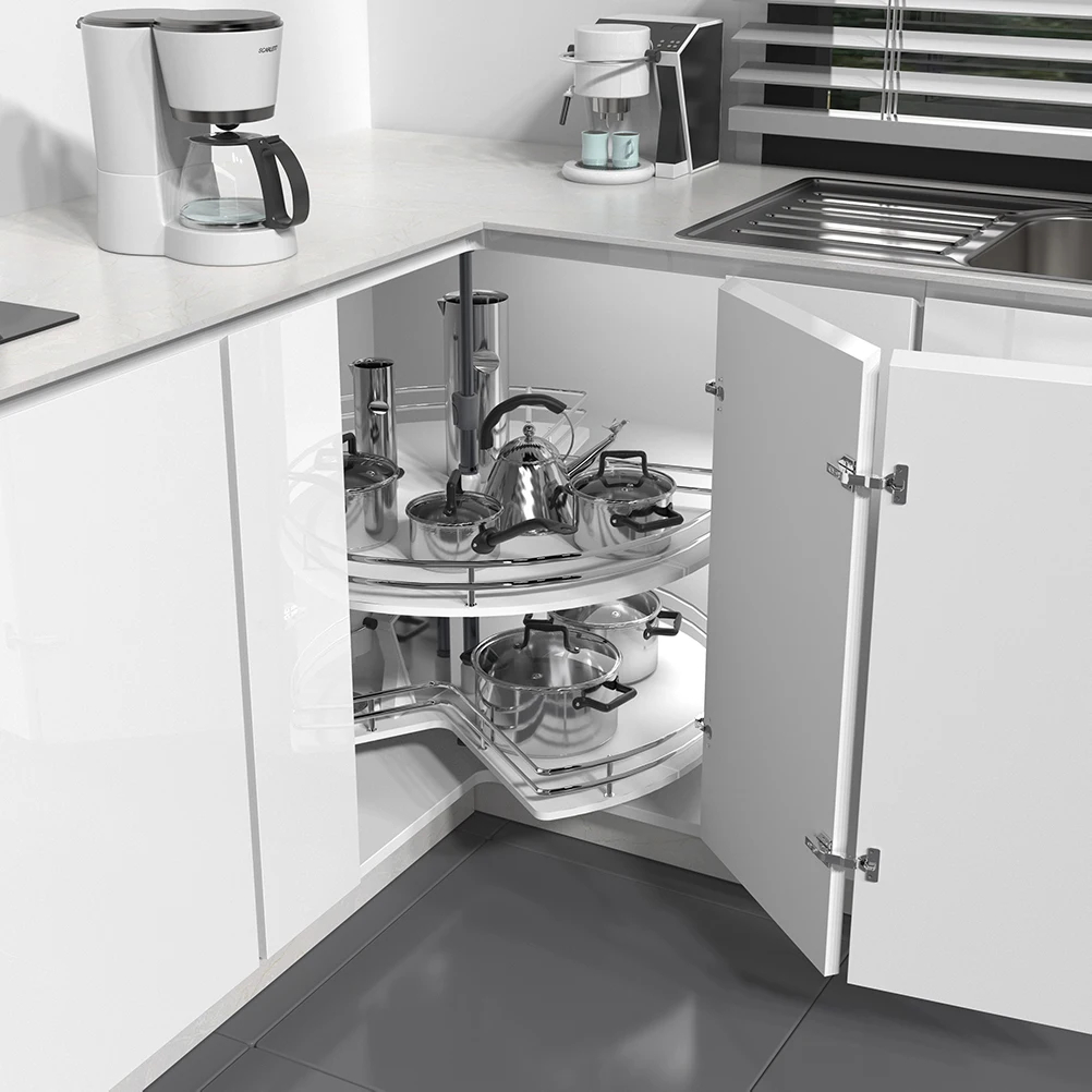 Optimize Kitchen Storage with a 270 Degree Revolving Basket