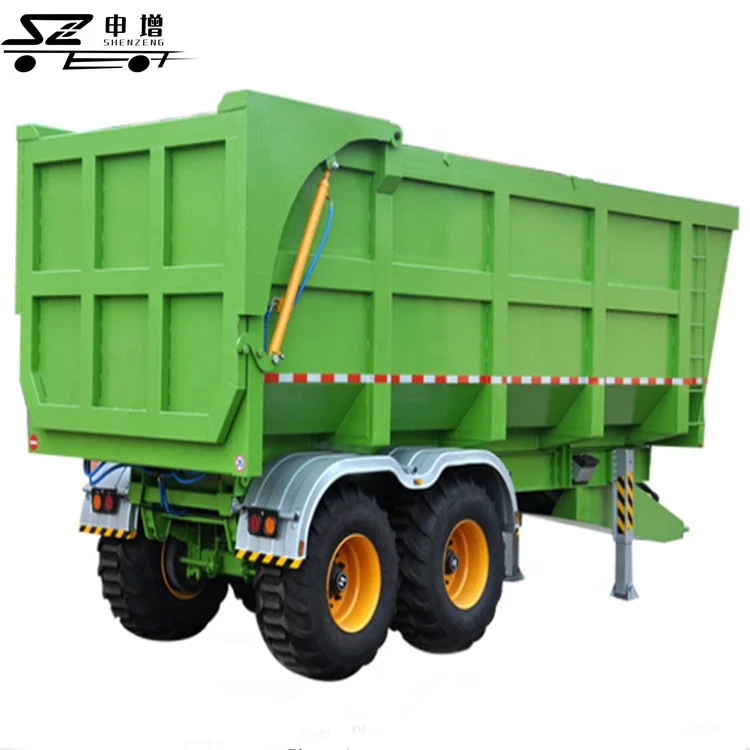 15ton & 18ton Hydraulic Lift Tipping Trailers for Grain Silage