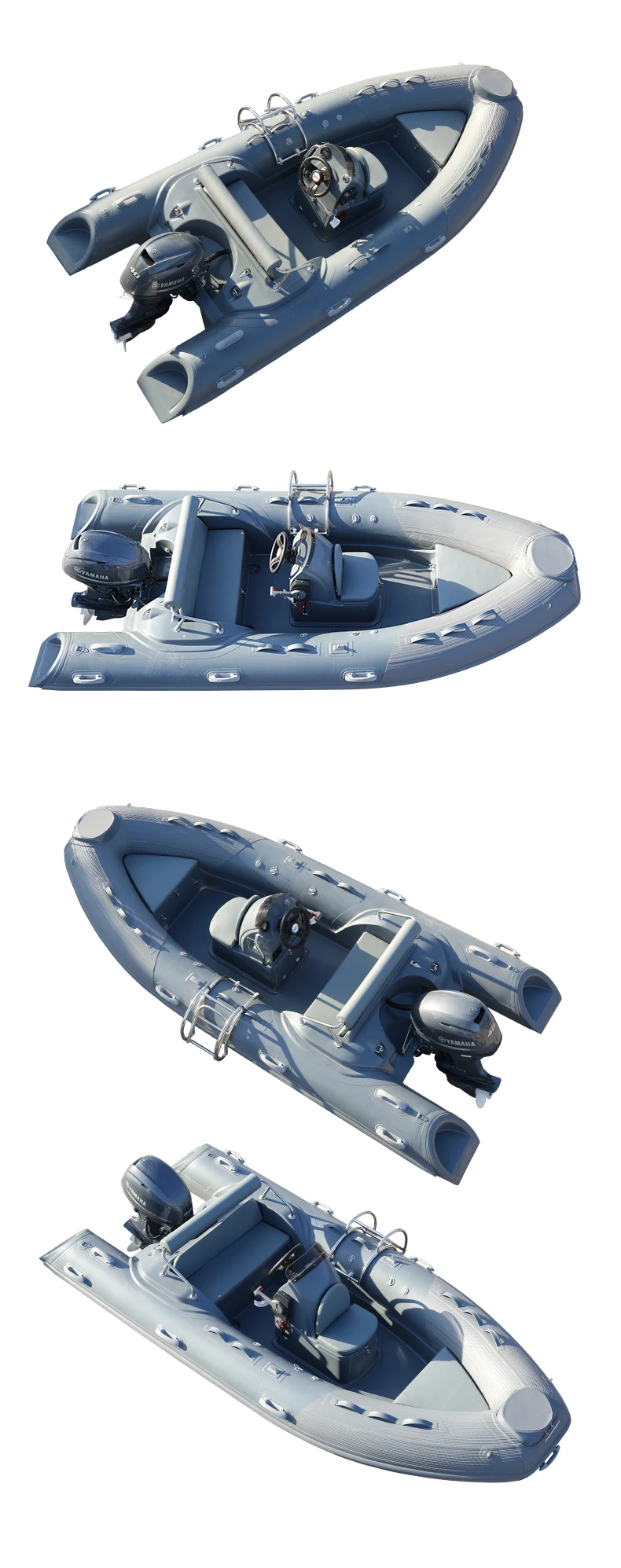 14.1ft RIB Sport Cabin Cruiser with Outboard Motor - HAOHAI