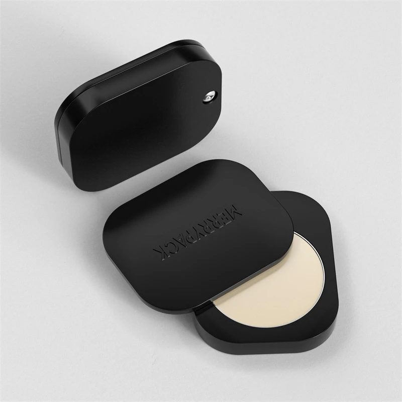 Luxury Solid Perfume Case - Unique Black Magnetic Container