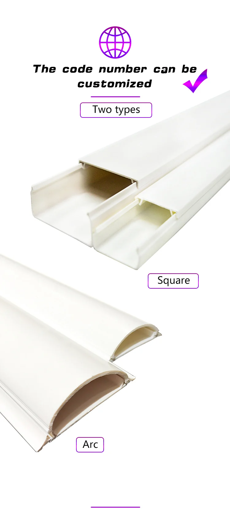 Cable Casing/ Pvc Trunking Cable Trunking Price List 100x100 /Plastic ...