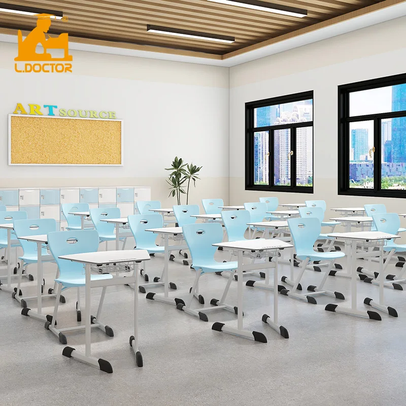 Versatile Single Seater Classroom Desk and Chair Set Ergonomic design ...