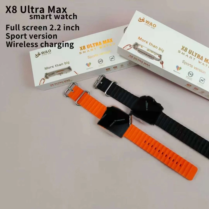 High Quality X8 Ultra Max Smart Watch Real Screws Buckle 2.2 Inch Hd ...
