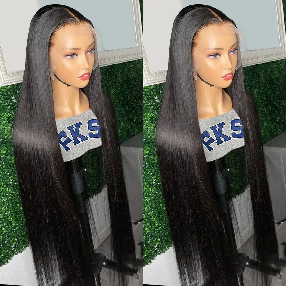 50 40 Inch Lace Front Human Hair Wig Factory Price Longest Straight 180 ...