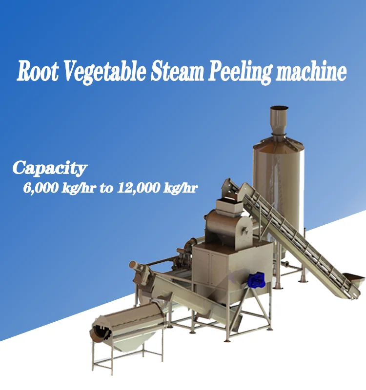 Stainless Steel Sweet Potato Steam Peeling Machine High Pressure Steam ...