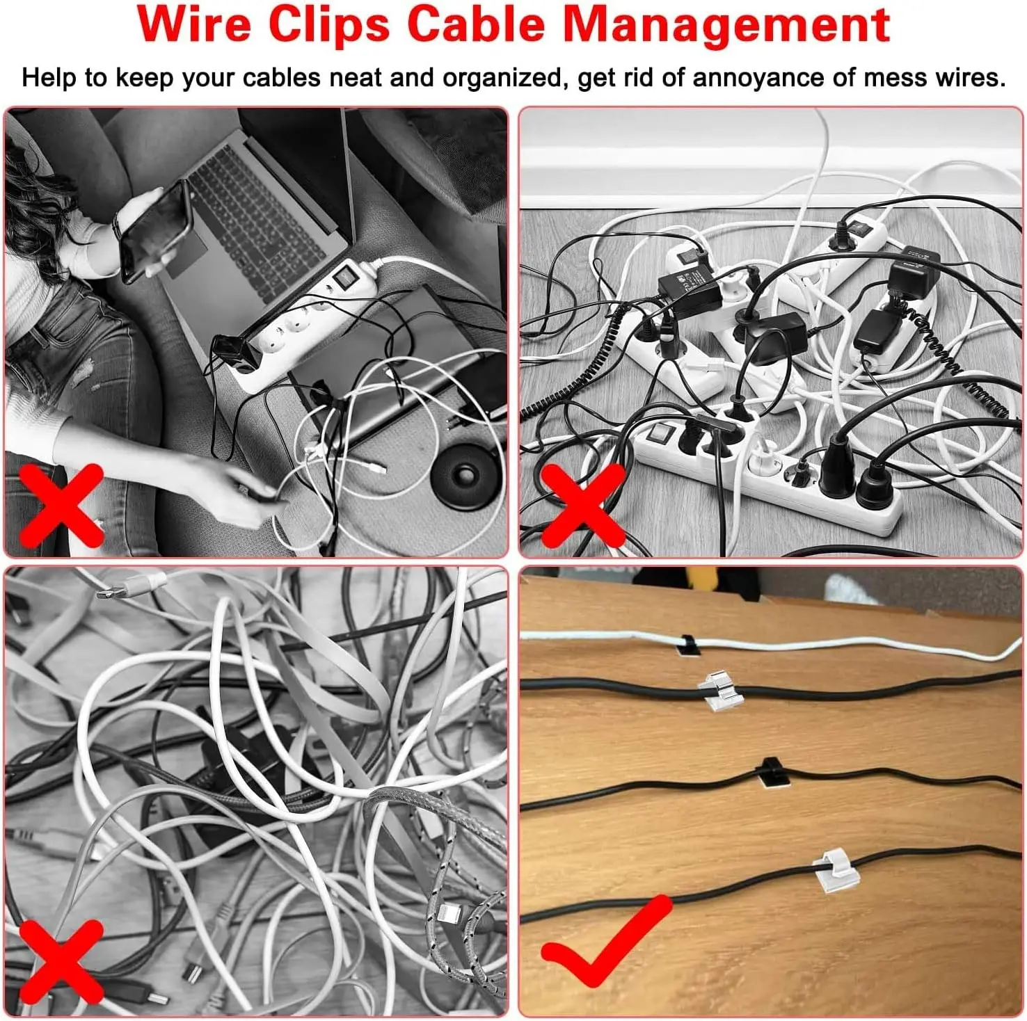 3M Self-Adhesive Cable Clamps - Efficient Cable Management