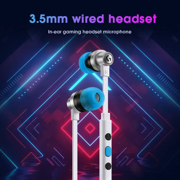 Logitech G333 KDA Gaming Earphone - Wired, Waterproof, and Noise Cancelling
