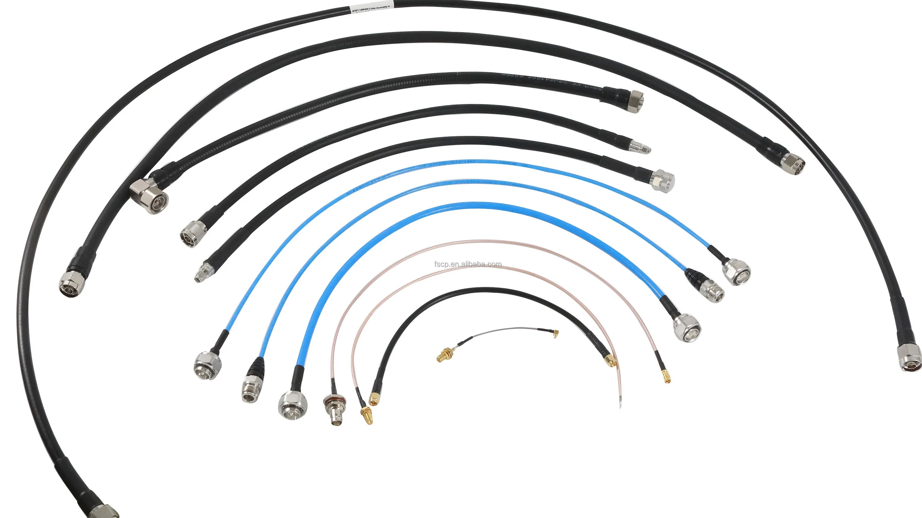 500mm Automotive Rf Coaxial Rg174 Jumper Cable Assembly With Fakra ...