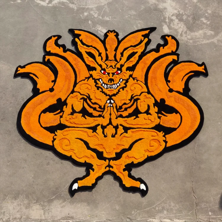 Colorful Flower Rug Household Custom Logo Rugs Hand Made Carpet Die Cut ...