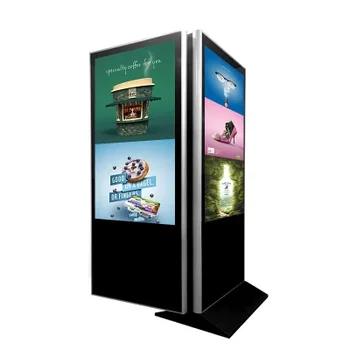 65-inch Double-sided Floor-mounted Digital Signage Lcd Indoor ...