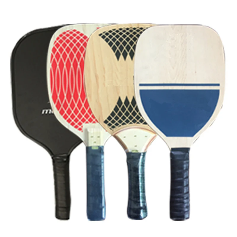 Custom Wooden Pickleball Paddle Beach Racket Ball Set Outdoor Sports ...