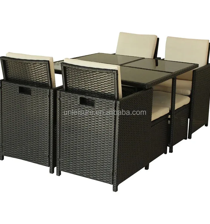 Outdoor Patio Garden Use Square Space Saving Restaurant Furniture ...