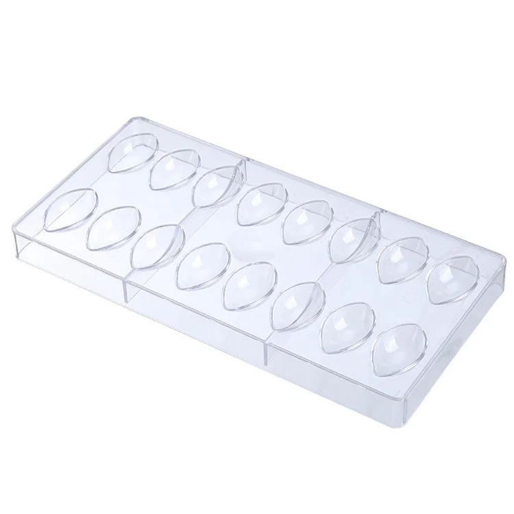 21 Cavities Water Drop Shaped Candy Making Molds Clear Polycarbonate ...