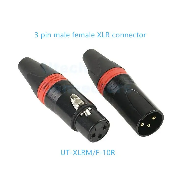 3-pin XLR Solder Type Audio Microphone Cable Connectors