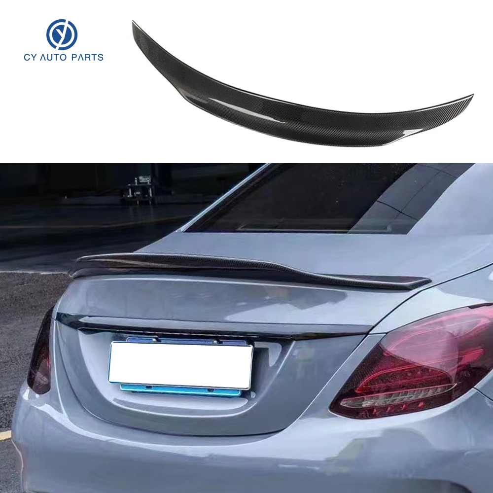 PSM Style Carbon Fiber Rear Roof Spoiler Rear Trunk Spoiler Lip Wing ...