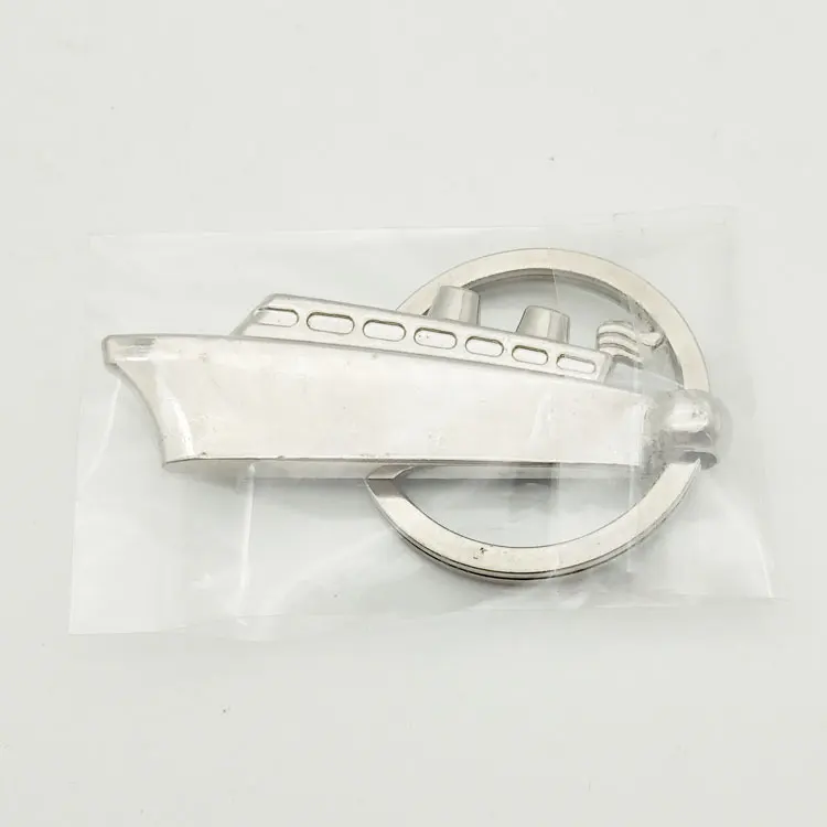 Creative Metal Blank 3d Mini Boats Cargo Ship Keyring Cruise Ship Shape ...