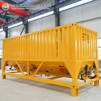 Mobile Portable Horizontal Container Type Cement Silo 30 Ton 50 Ton Fly ...