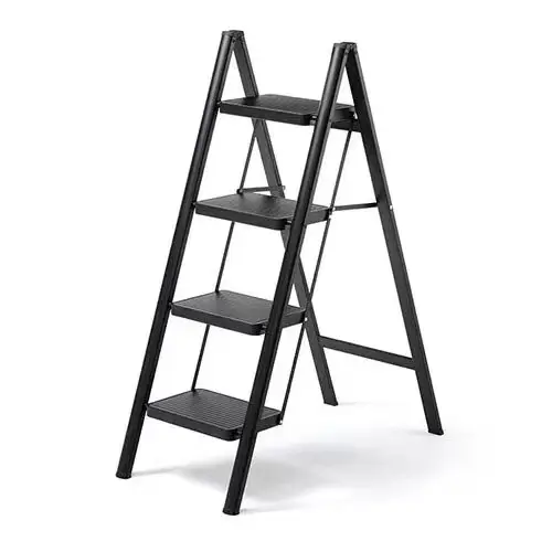 Modern Design 4 Step Flower Stand Folding Steel Household Ladder ...