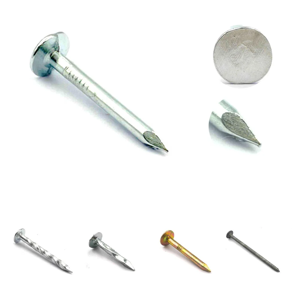 Real Factory 1" Galvanized Zinc Plated Ceiling Roofing Nails| Alibaba.com