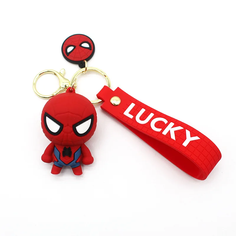 Avengers Alliance Spiderman Keychain Anime Figures Cartoon Iron Man ...