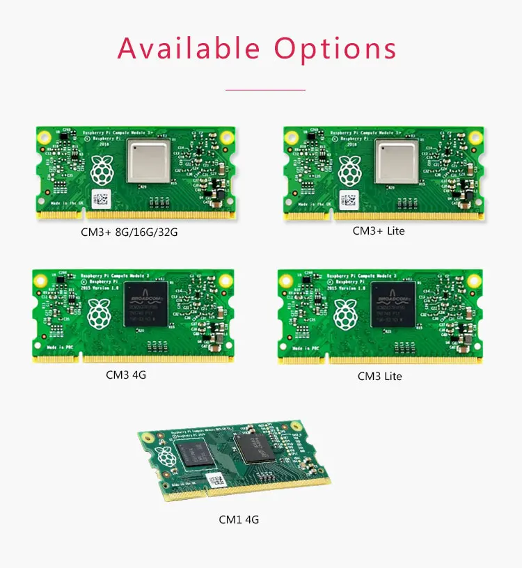 Official Original Raspberry Pi Compute Module 3 Cm3+ Lite Broadcom ...