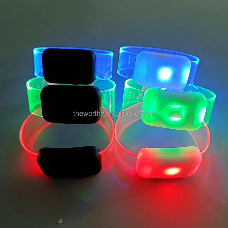 T-worthy Glow Wrist Band Flashing Dmx Music Activated Led Wristband Tpu ...