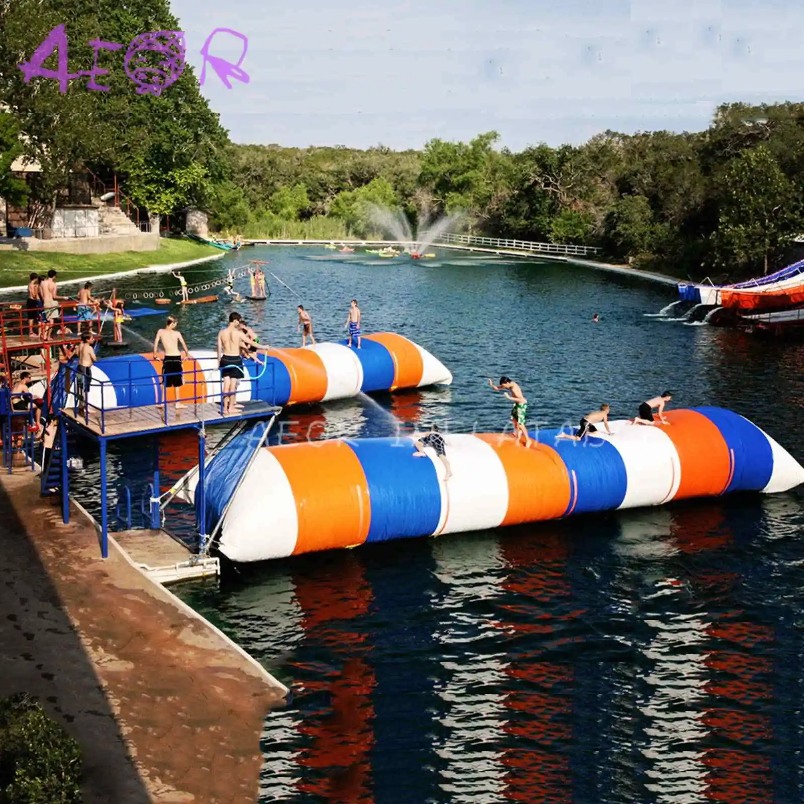 Inflatable Water Catapult Blob - Ultimate Floating Fun