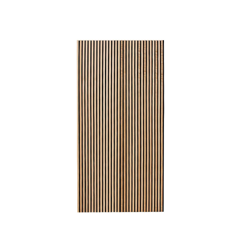 Certified Hanghe MDF Wood Slat Panel Class-A Sound Absorption Natural ...