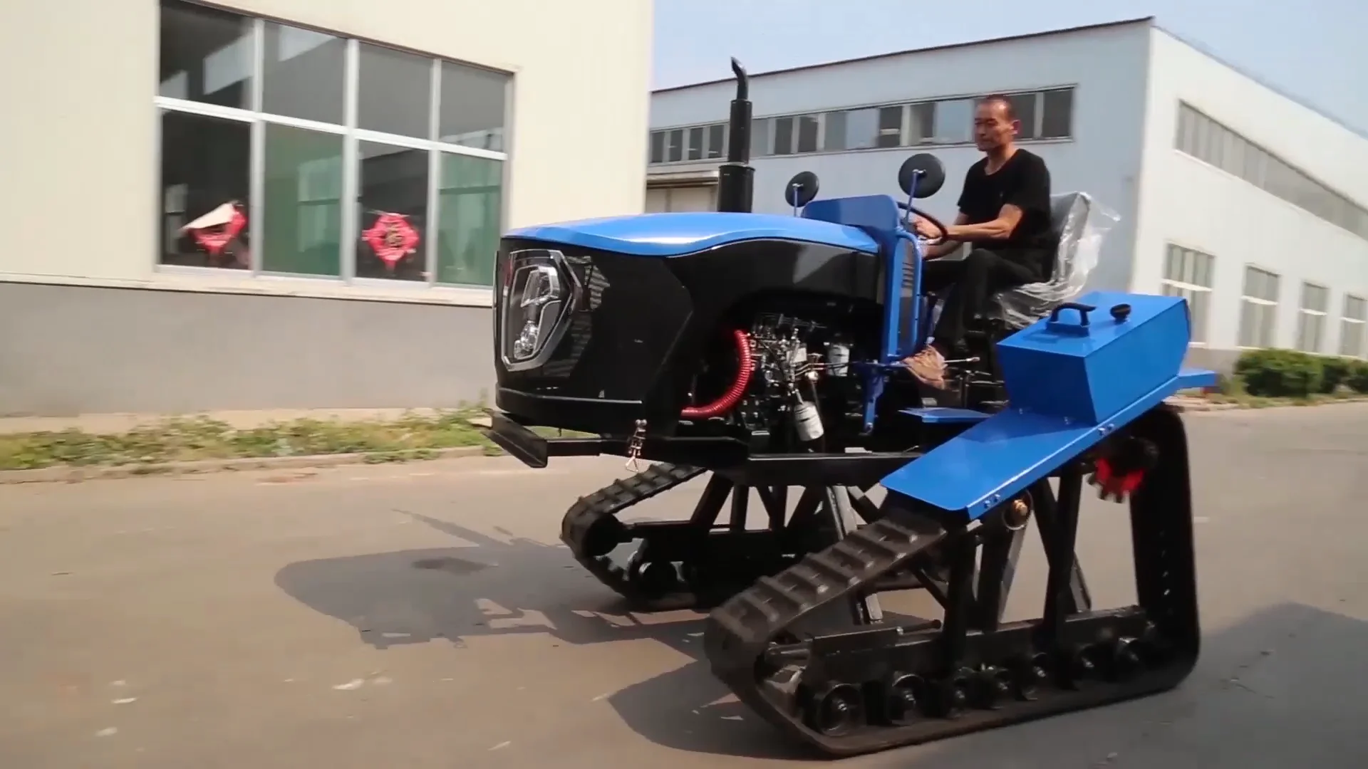 Chinese Agricultural Electric Diesel Dozer 50hp C502 Mini Rubber Tracks ...