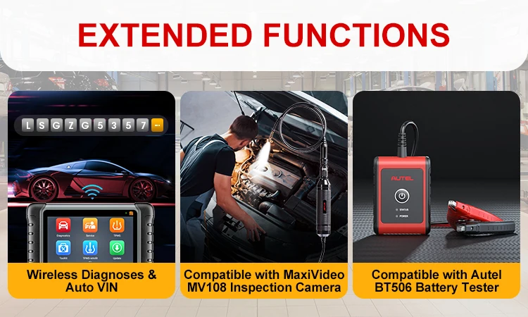 Autel Mk808s-ts Mk808ts Mk808 Mk808s Ts Obd2 Obdii With Full System ...