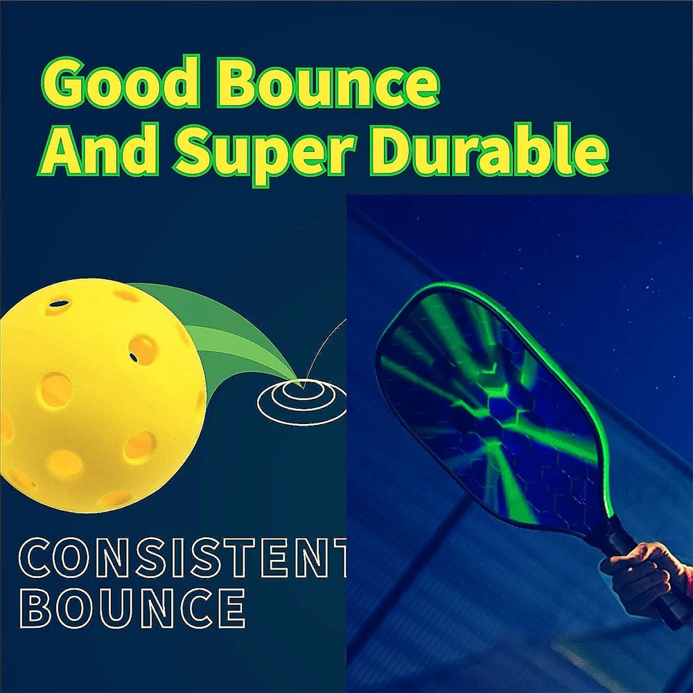 LED Light up Pickleball Balls - Glow in the Dark Fun