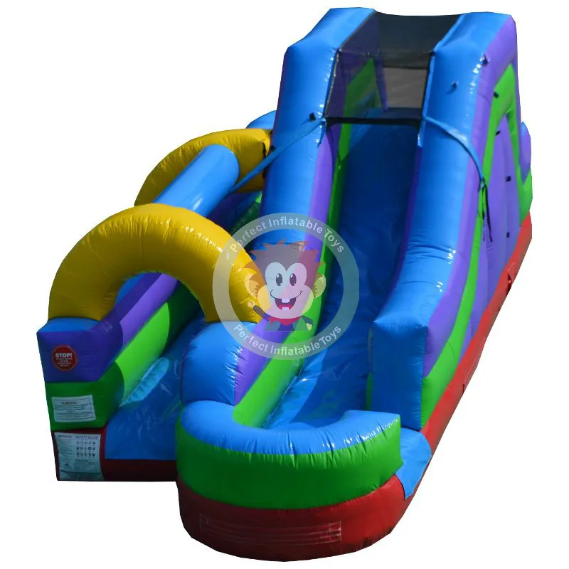 Customized Inflatable Large Land Slide And Slip Cheerful Amusement ...